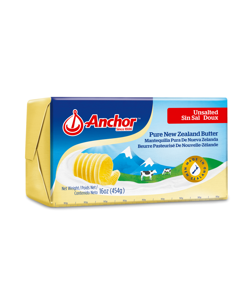 Anchor Sin Sal Mantequilla Pura De Nueva Zelanda